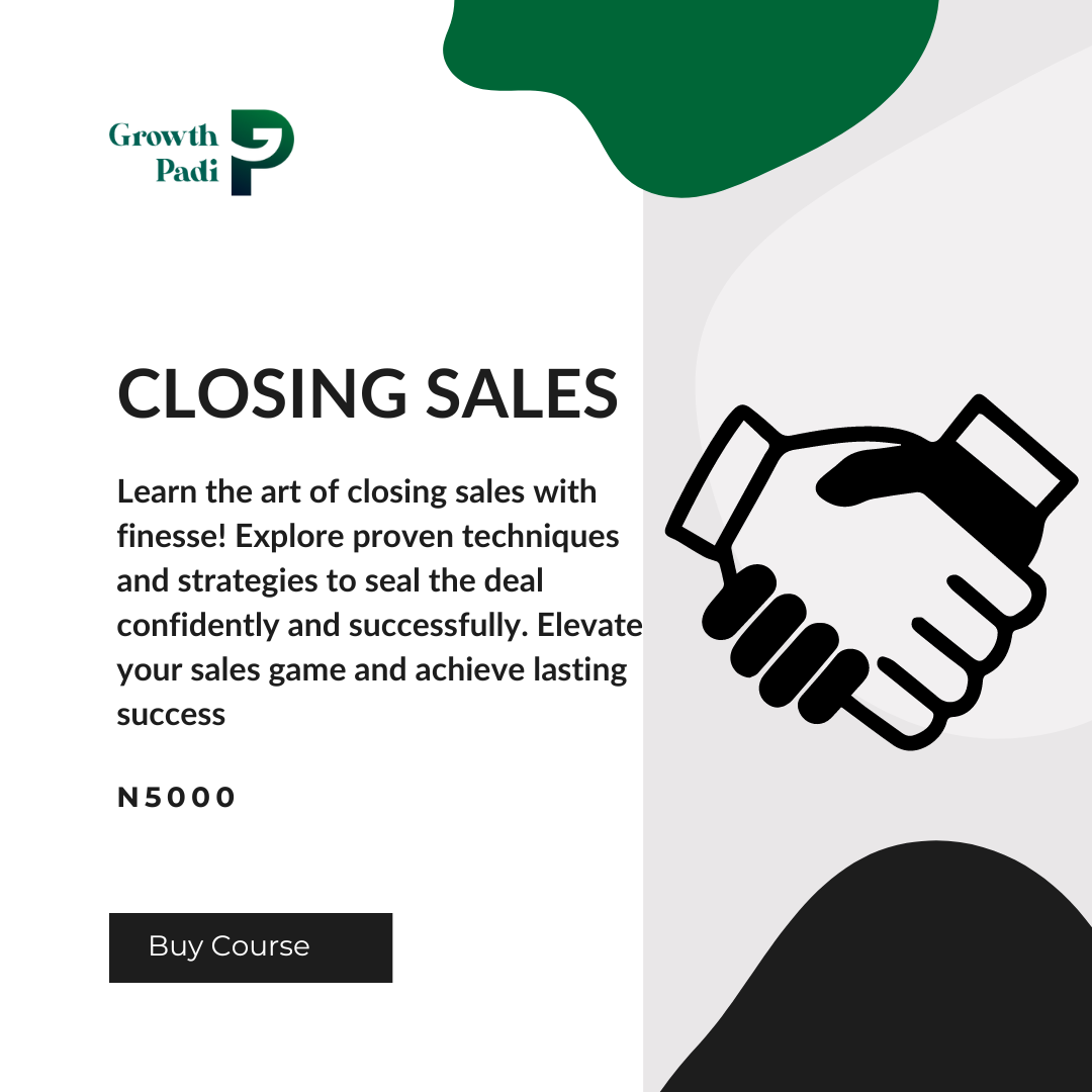 Buy Closing Sales by Growth Padi on Selar