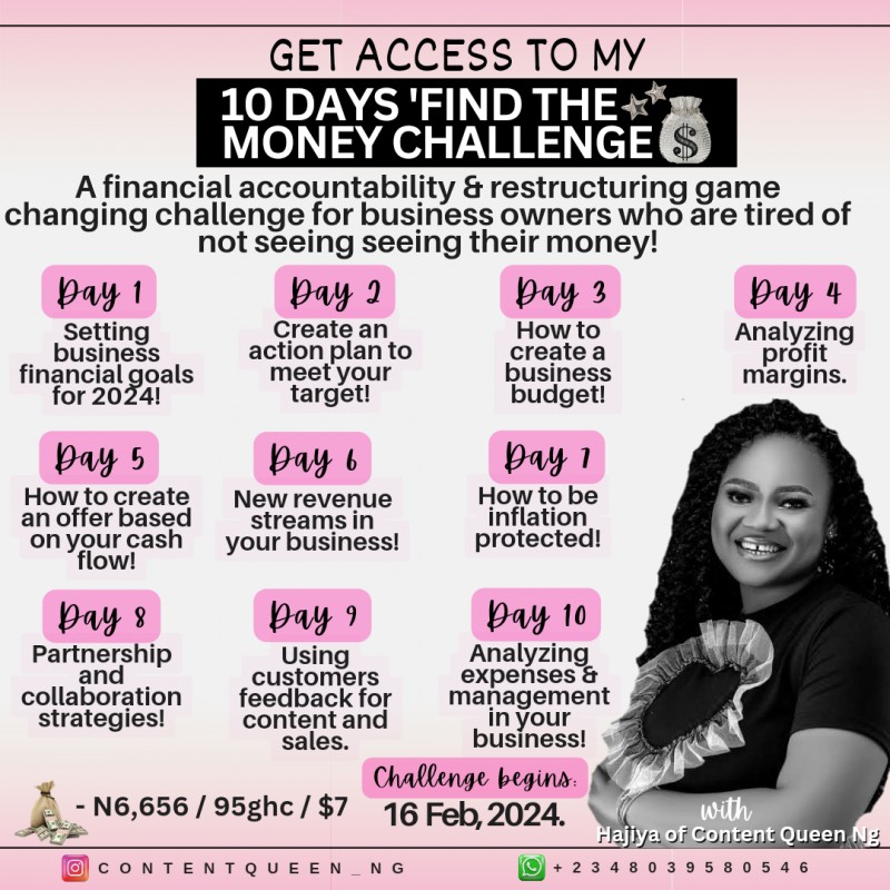 Buy Find The Money Challenge by Hajiya Hannatu Ijioma on Selar