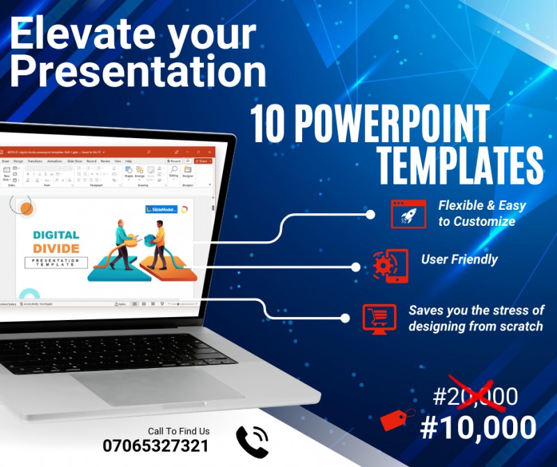 Buy Easy to Customise Powerpoint Template by Henry Udeh on Selar