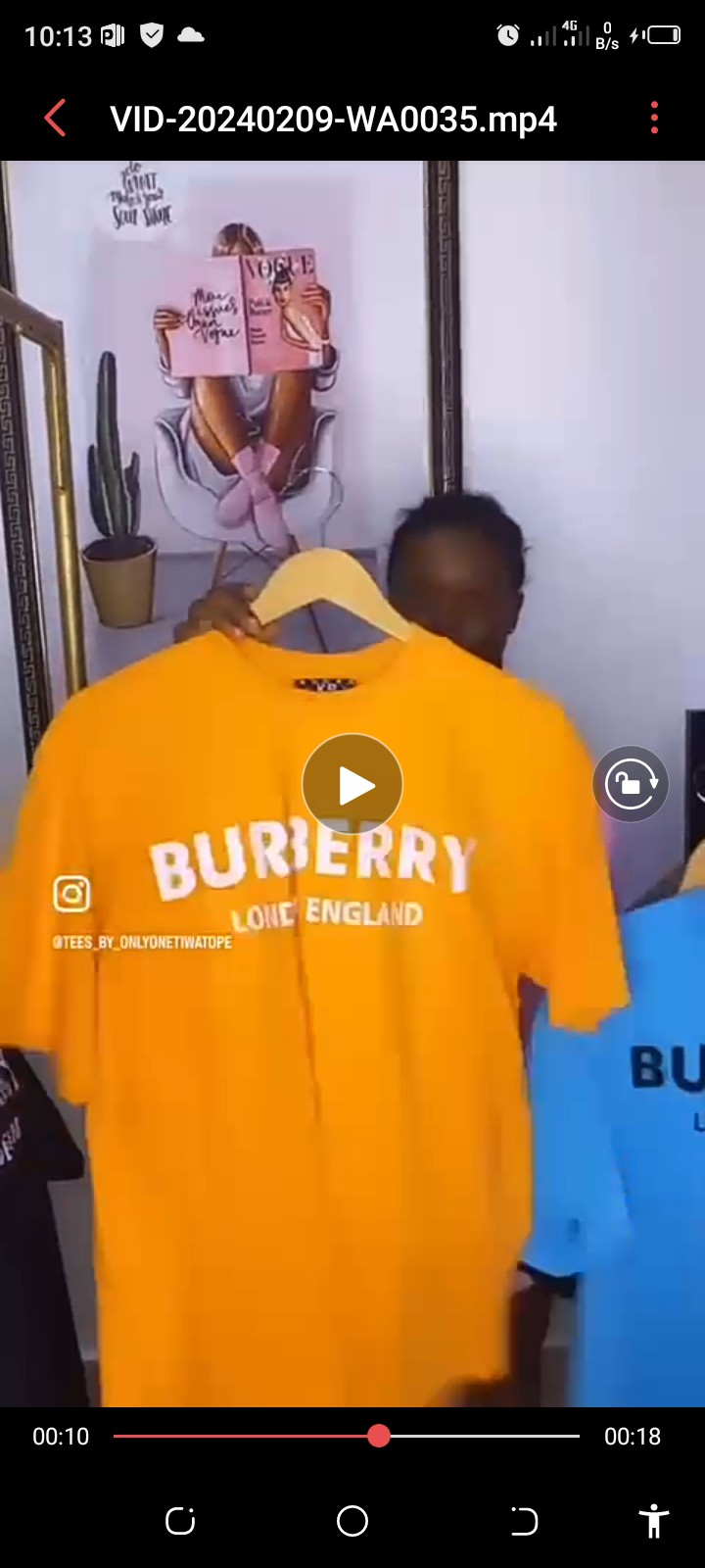 Buy Burberry round neck by Adekunle Ayomide Elizabeth on Selar