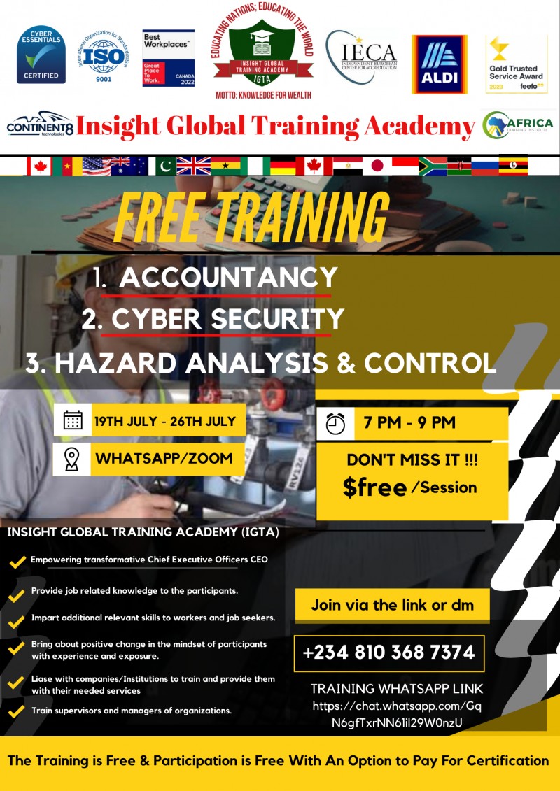 Buy IGTA Hazard Analysis Certificate by IGTA GLOBAL VENTURES on Selar