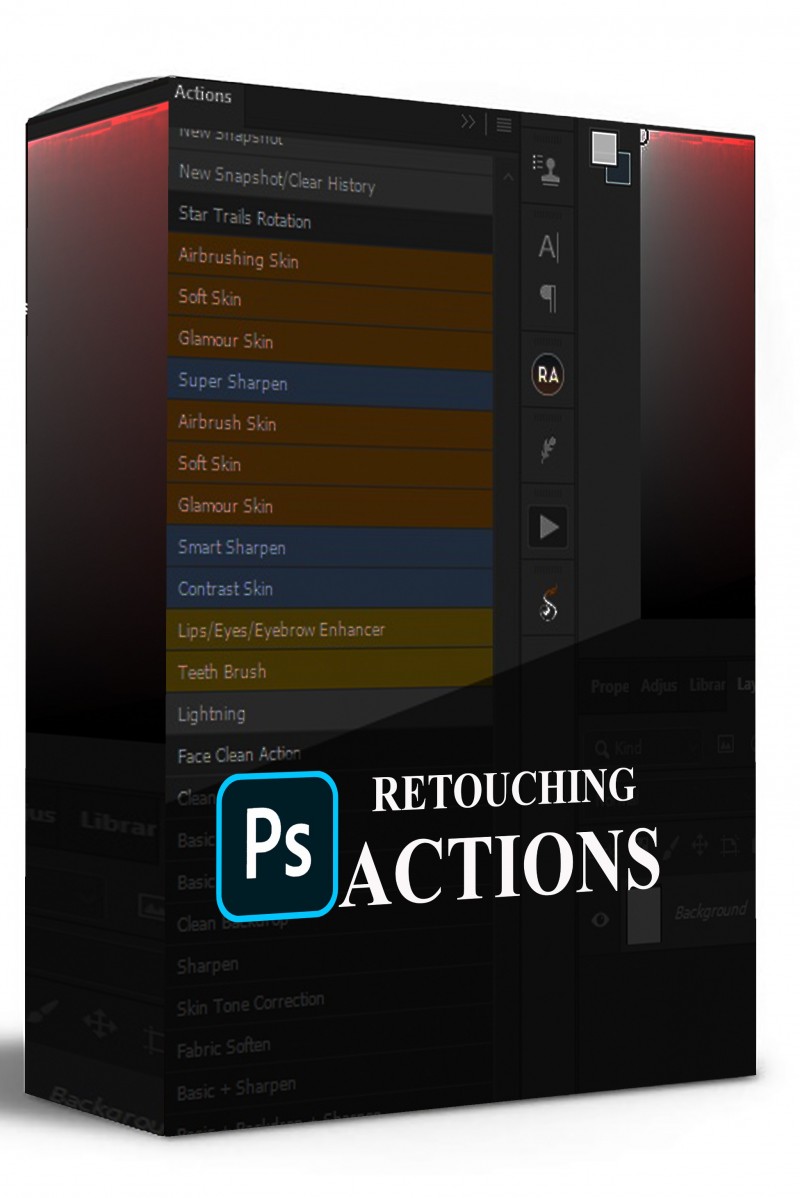Buy ACTIONS PACK FOR PHOTOSHOP by Color grade & Retouch packs on Selar