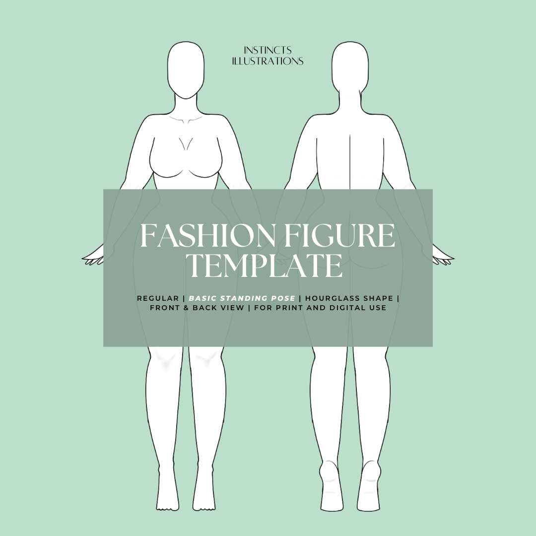Buy 1 Regular Fashion Figure Template by Instincts Illustrations on Selar