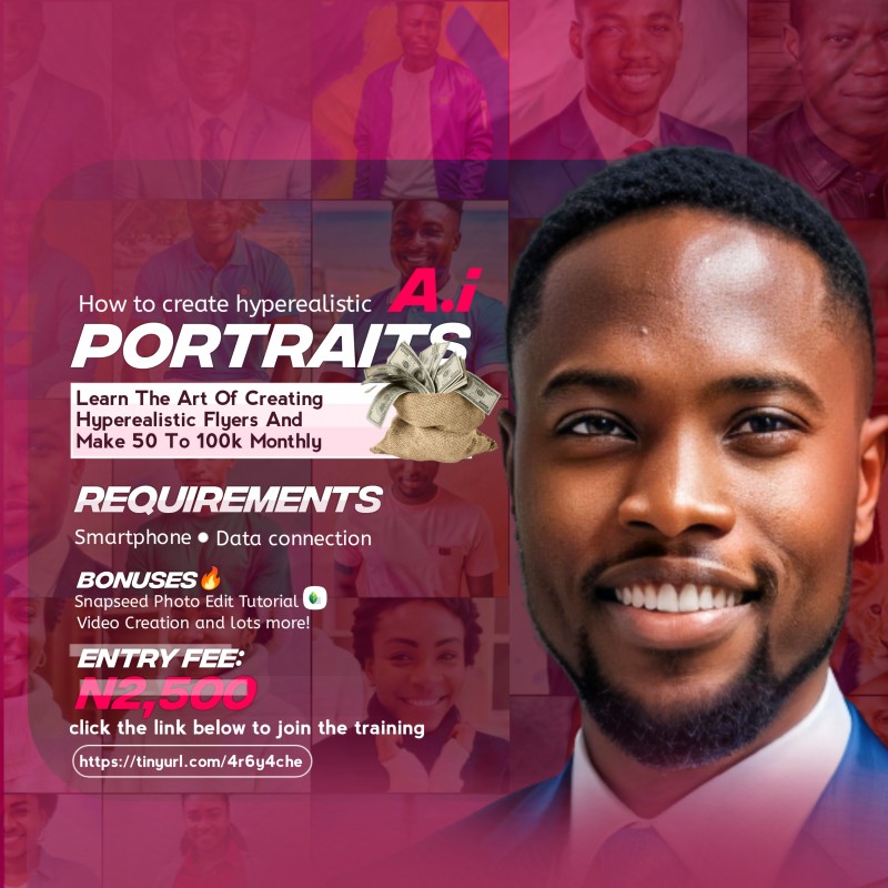 Buy Hyperealistic Ai Portrait (HAP) by Isah Joseph on Selar