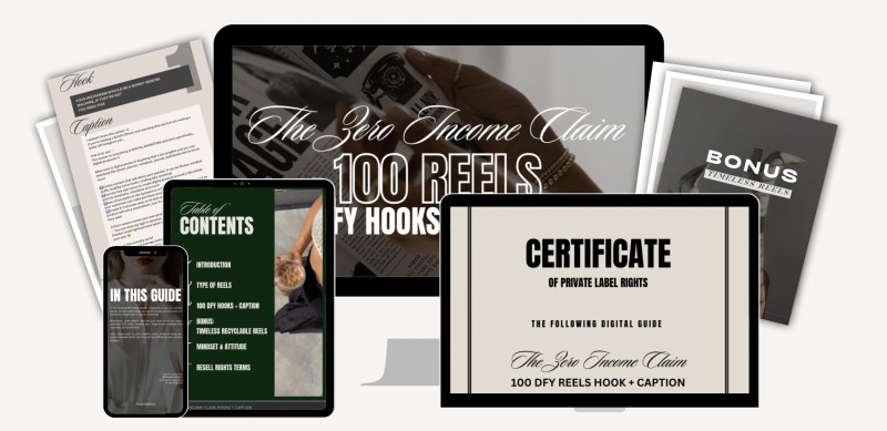 Buy Zero Income Claim Guide for Digital marketers (+100 hooks and ...