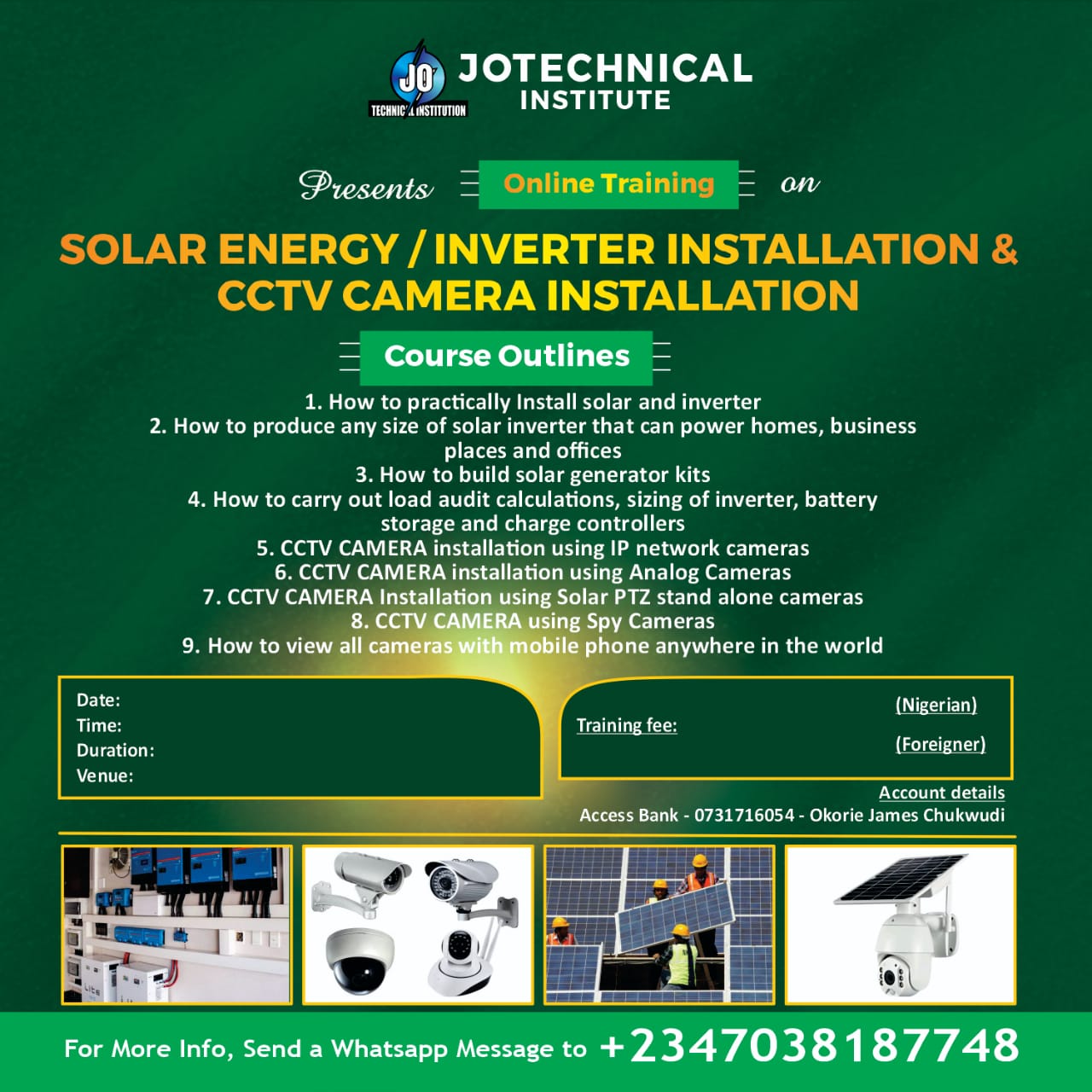 Buy SOLAR / INVERTER INSTALLATION & CCTV CAMERA INSTALLATION ( 2 In One ...