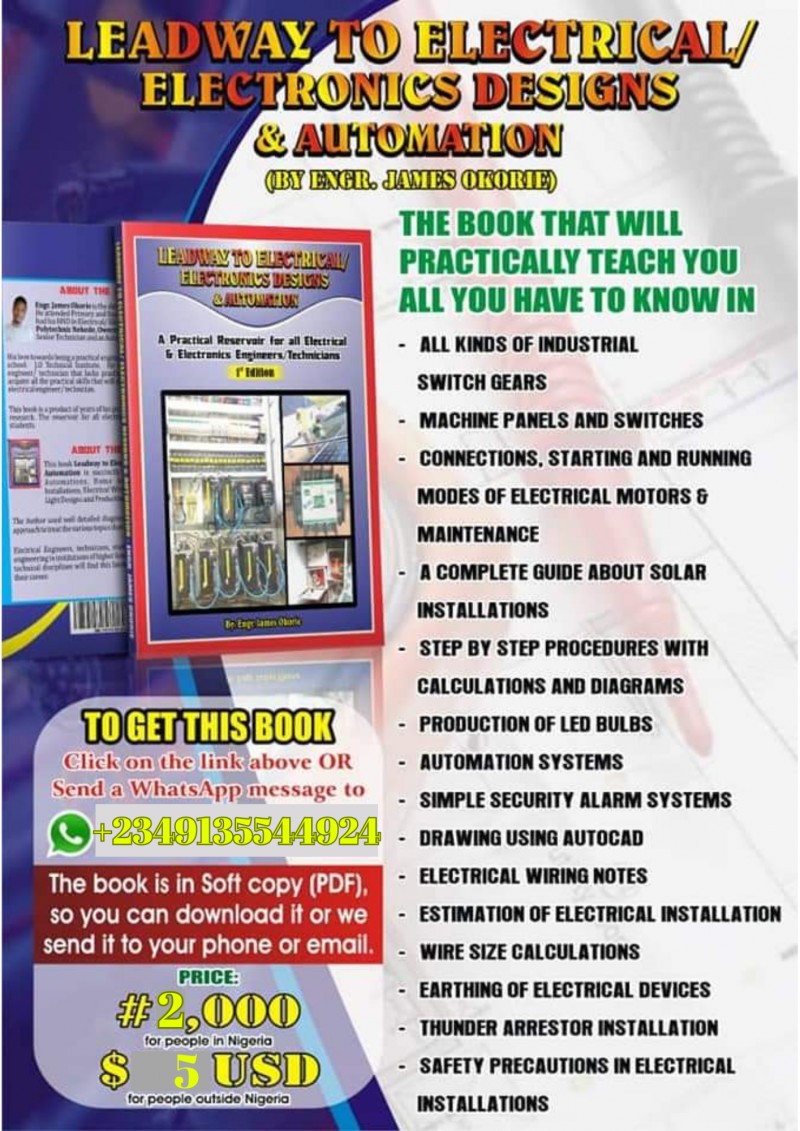 Buy LEADWAY TO ELECTRICAL / ELECTRONICS DESIGNS & AUTOMATION ( PDF BOOK ) by JAMES OKORIE ...