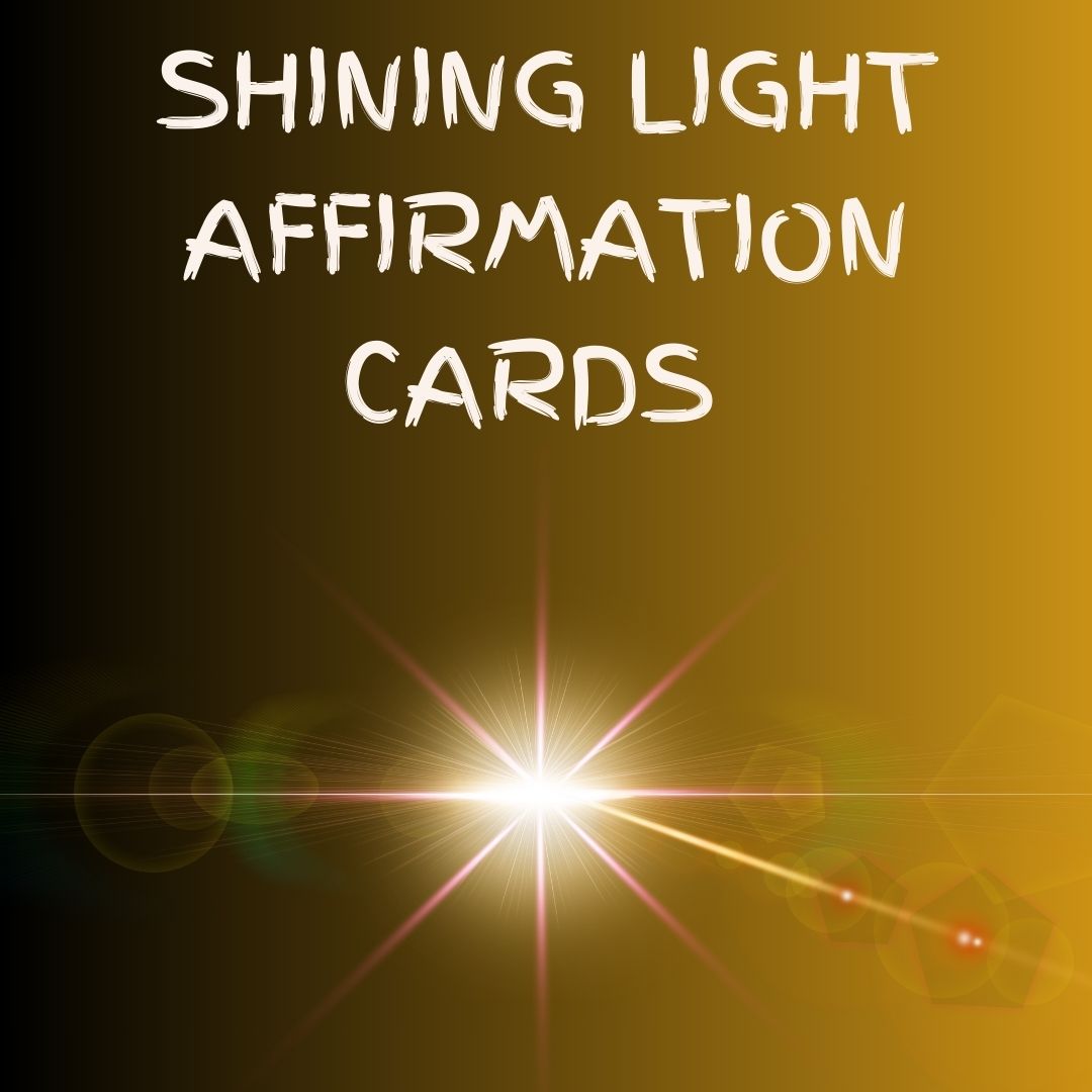 Get SHINING LIGHT AFFIRMATION CARDS by Jennifer Oshioke Adesua on Selar