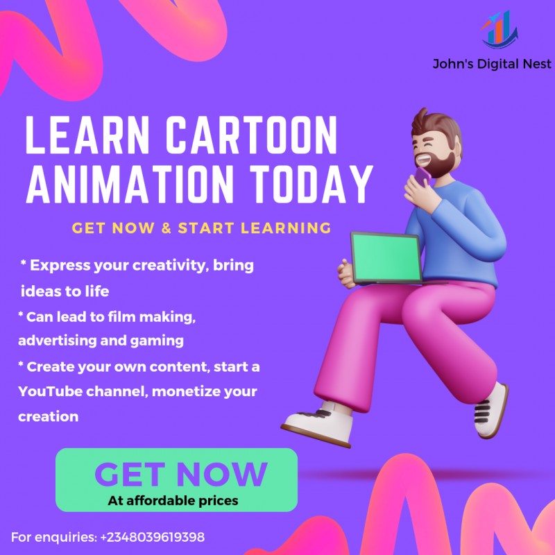 Buy Cartoon animation course by John Digital Nest on Selar