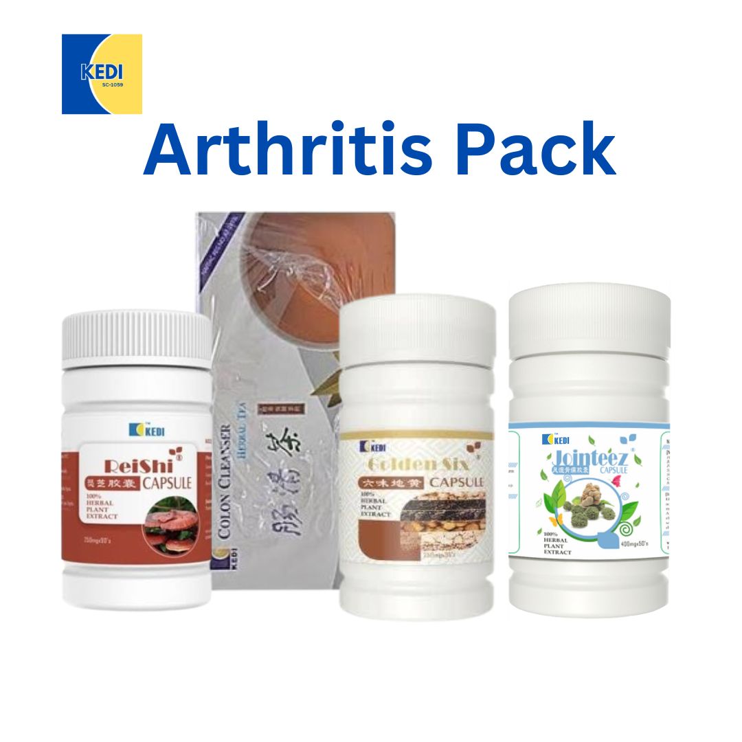 Buy The KEDI Arthritis Herbal Treatment Pack - Reishi Capsule, Golden ...