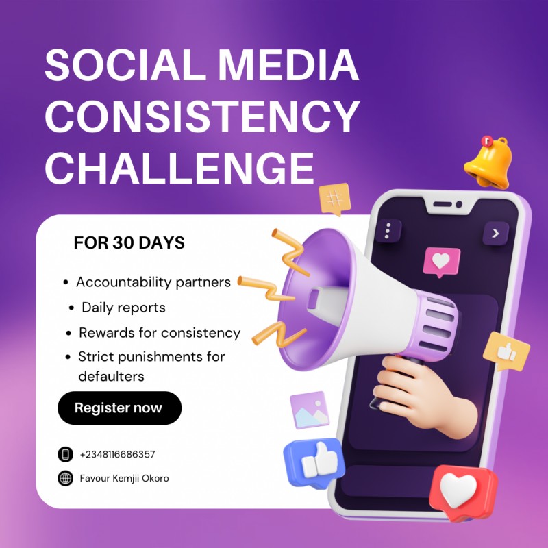 Buy 30 Days Social Media Accountability Challenge by Favour Kemjii Okoro on Selar