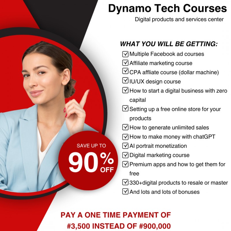 Buy Dynamo Tech course by Kings Store on Selar