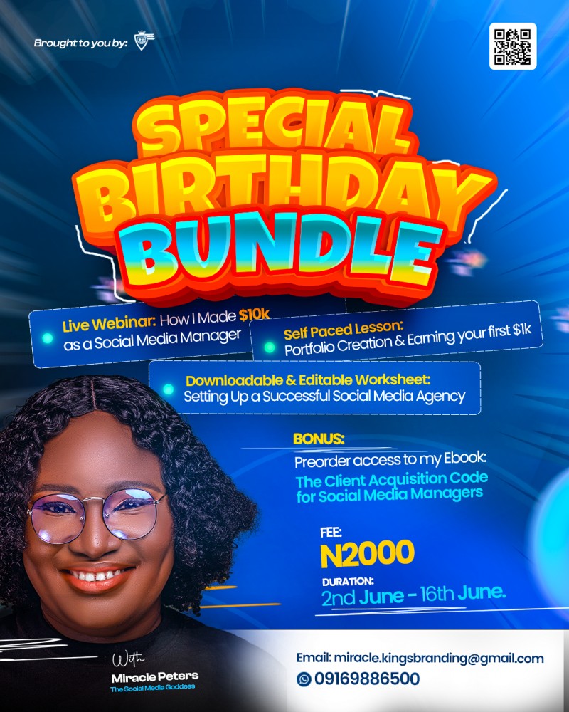 Buy Special Birthday Bundle by Kings Branding Consult on Selar