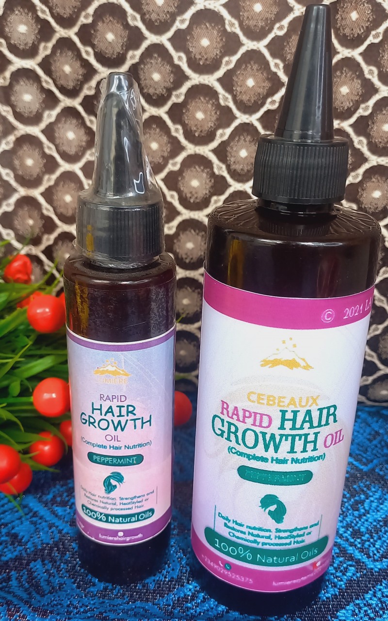 Buy CeBeaux Rapid Hair Growth Oil (peppermint) 275mls by Lumiere Rapid ...