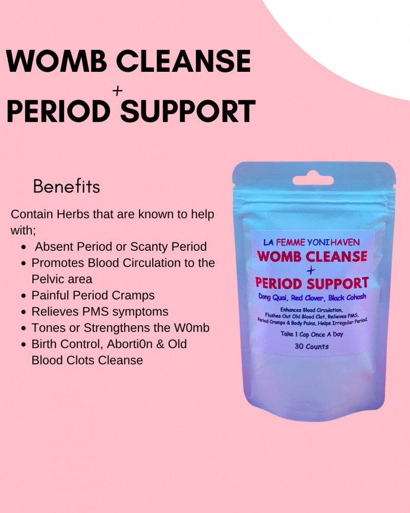Buy PAY 2 TIMES FOR - WOMB CLEANSE + PERIOD SUPPORT x 1 pack by La ...