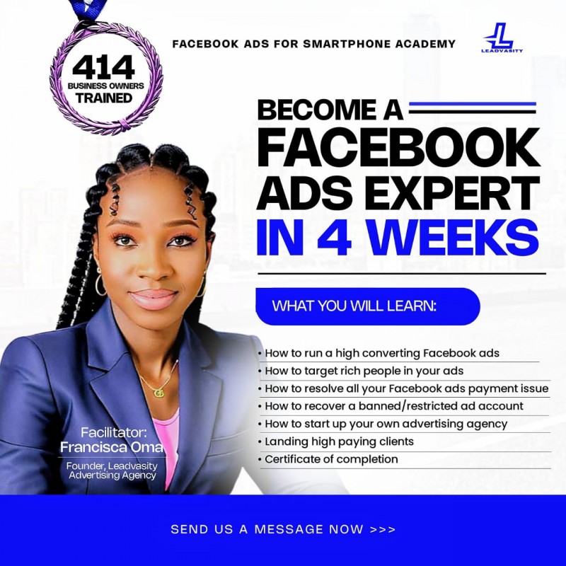 Buy Facebook ADs for Smartphone Academy by Leadvasity Advertising Agency on Selar