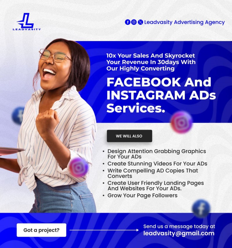 Buy Facebook Ads Services by Leadvasity Advertising Agency on Selar