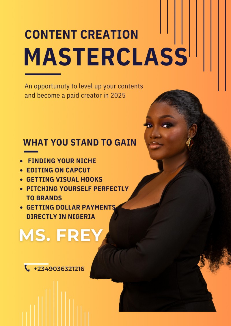 Buy CONTENT CREATION MASTERCLASS by FREY on Selar