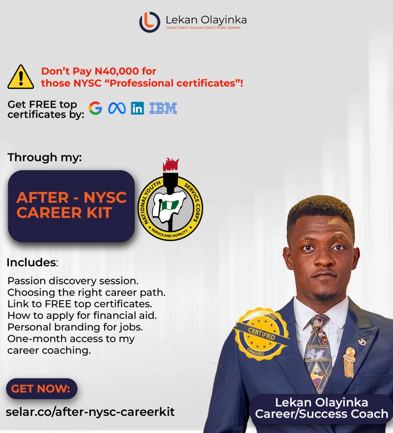 Buy AFTER - NYSC CARER KIT by Lekan Olayinka on Selar