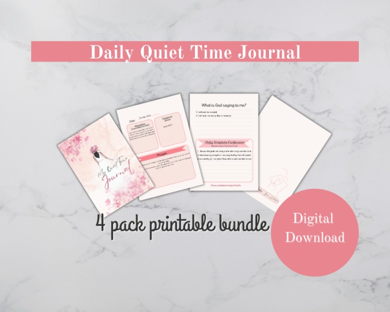 Get Quiet Time Journal | Printable journal by Lilian Okafor on Selar