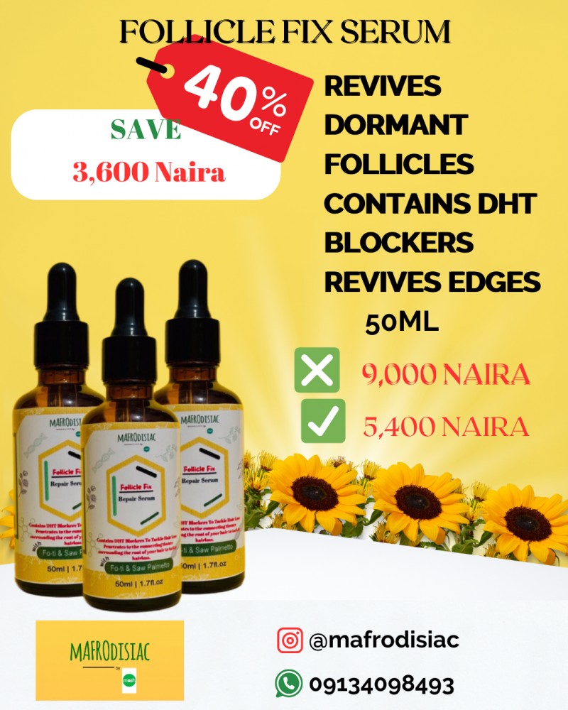 Buy FOLLICLE FIX REPAIR SERUM by MAFRODISIAC on Selar