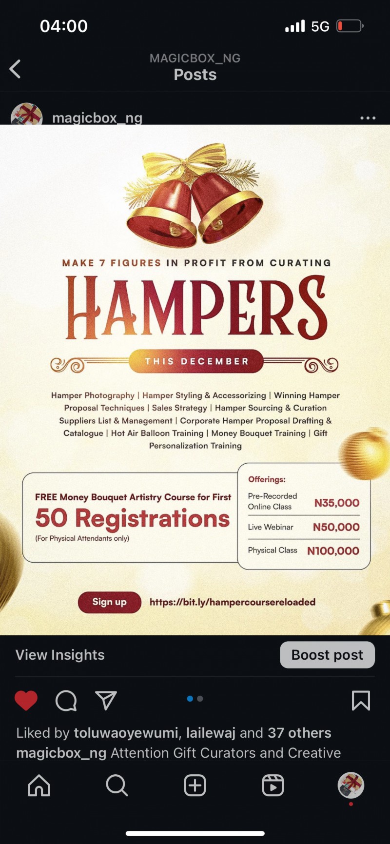 Get THE ULTIMATE HAMPER CURATION COURSE by Oyindamola Olajide on Selar