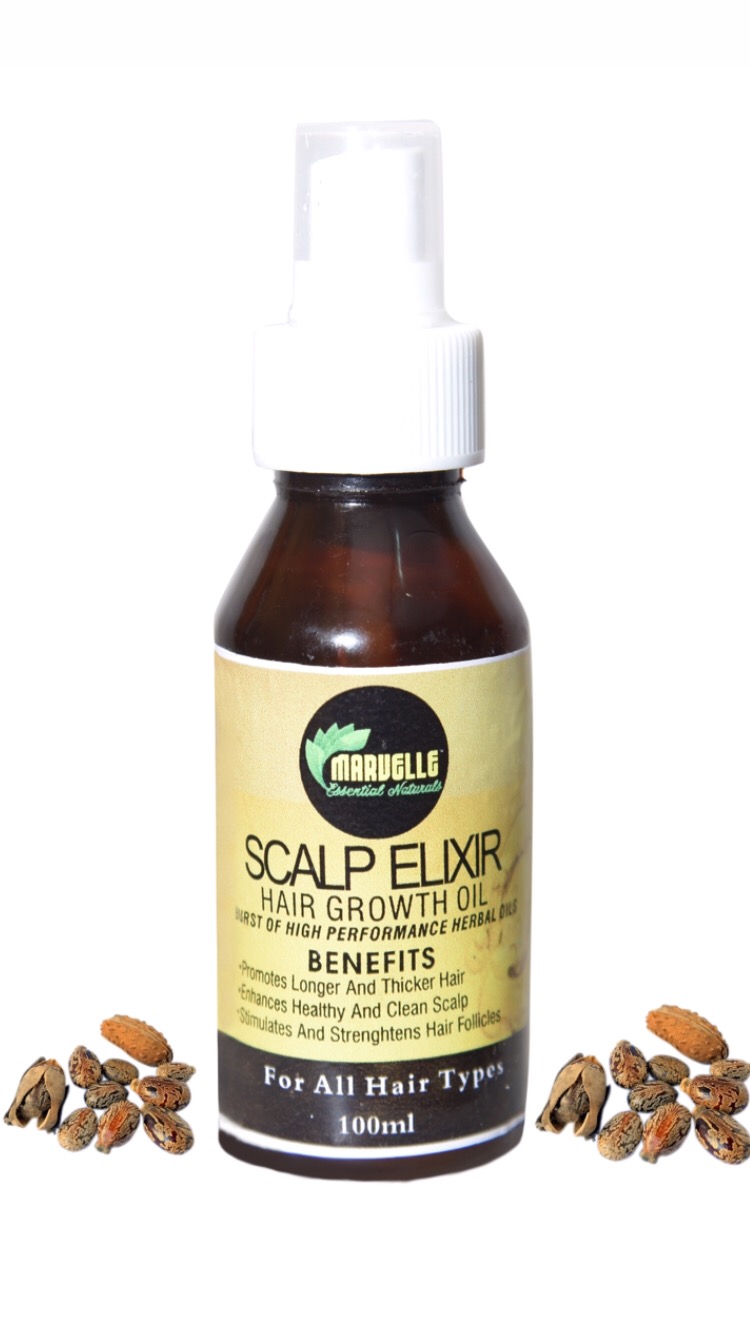 Buy Scalp Elixir Hair Growth Oil - 100mls by Marvelle Essential ...