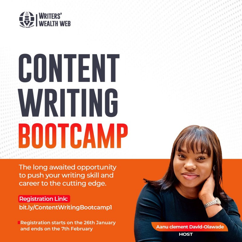 Buy Content Writing Bootcamp by Aanu Clement David-Olawade on Selar