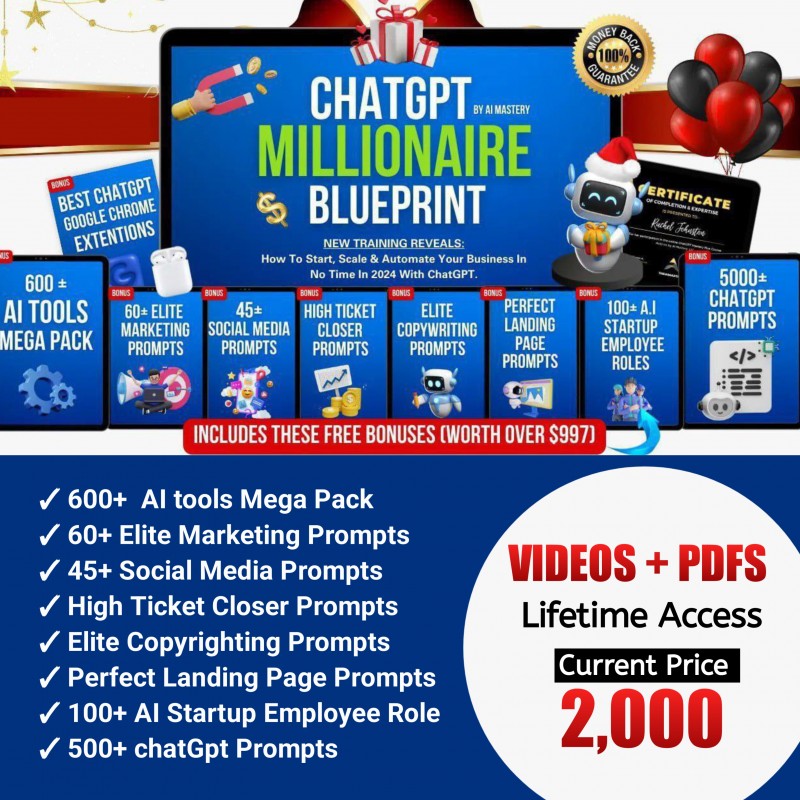 Buy CHAT GPT MILLIONAIRE BLUEPRINT by Digital Max on Selar