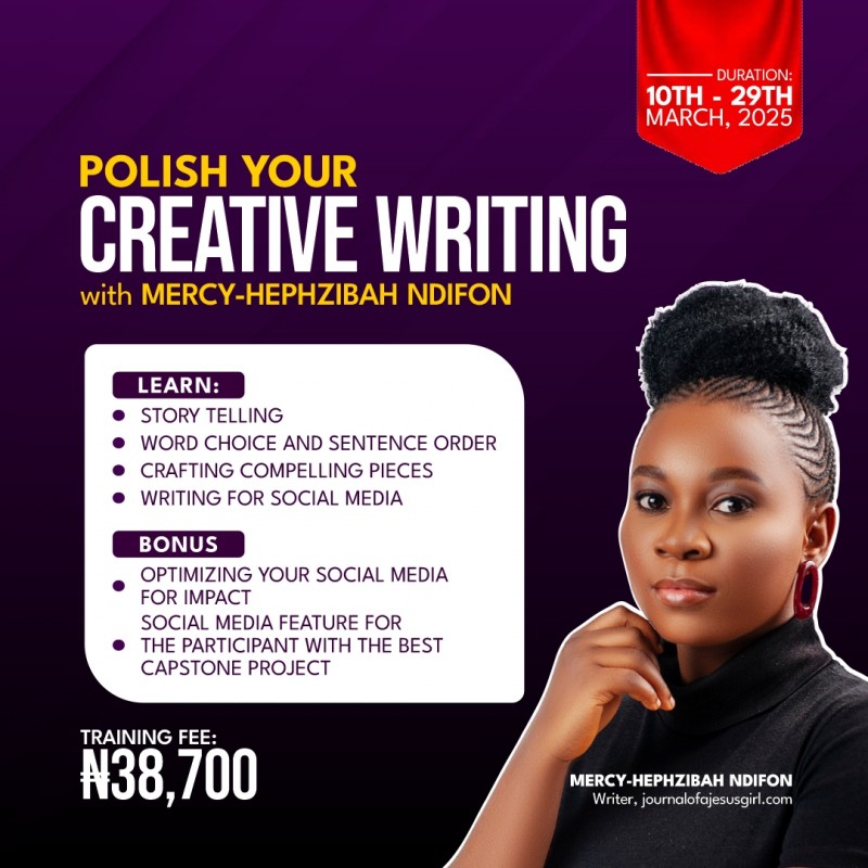 Buy POLISH YOUR CREATIVE WRITING SKILL with MERCY-HEPHZIBAH by Mercy ...