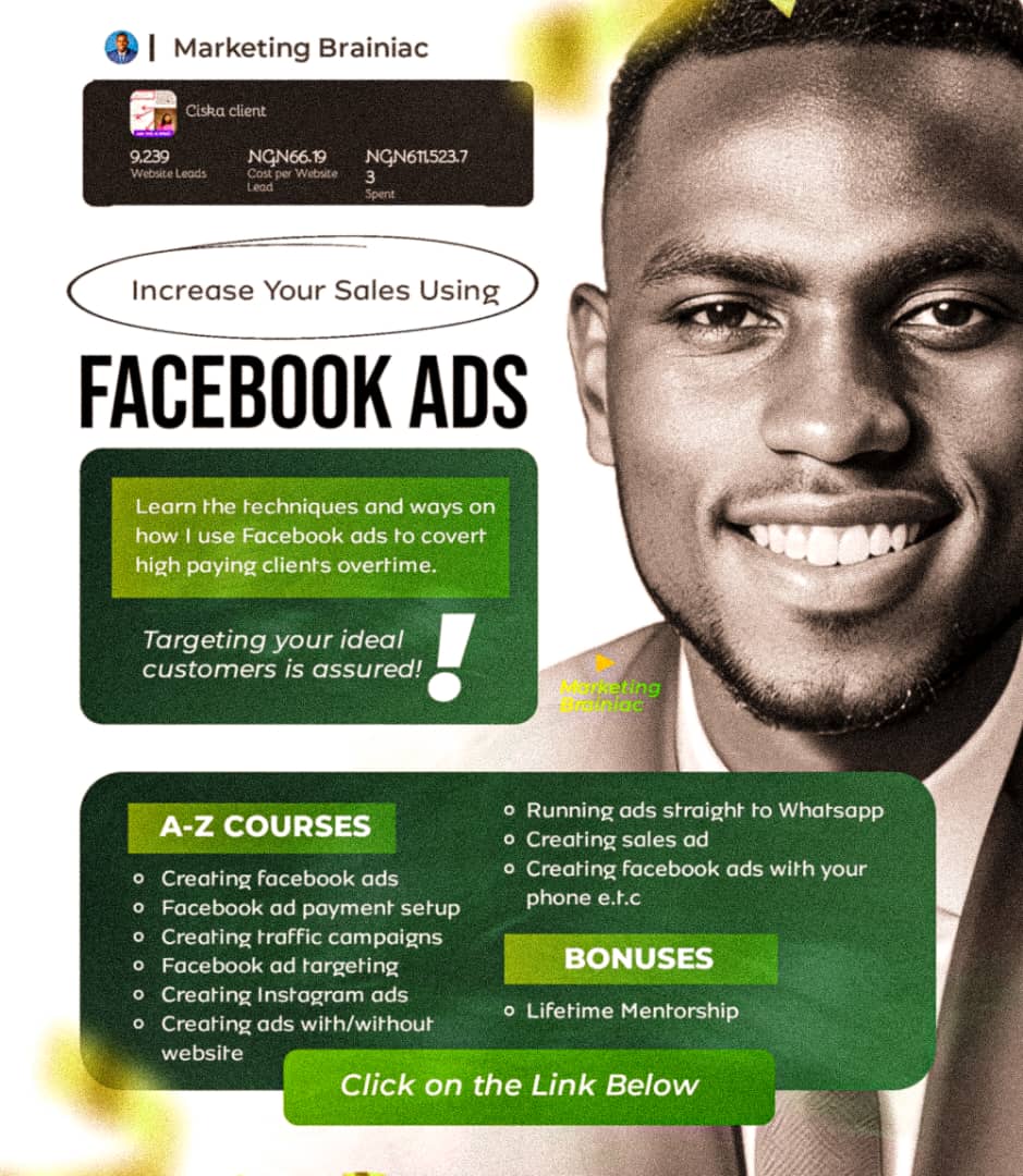 Buy Brainiac's A-Z Facebook and Instagram Advertising course by Ezeokibe Michael Chidera on Selar