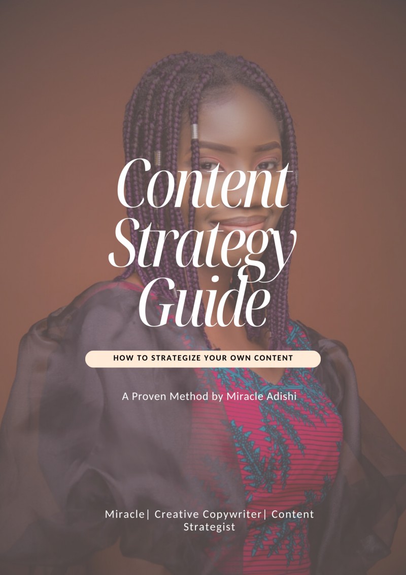 Buy Content Strategy Guide by Miracle Adishi Nkem on Selar