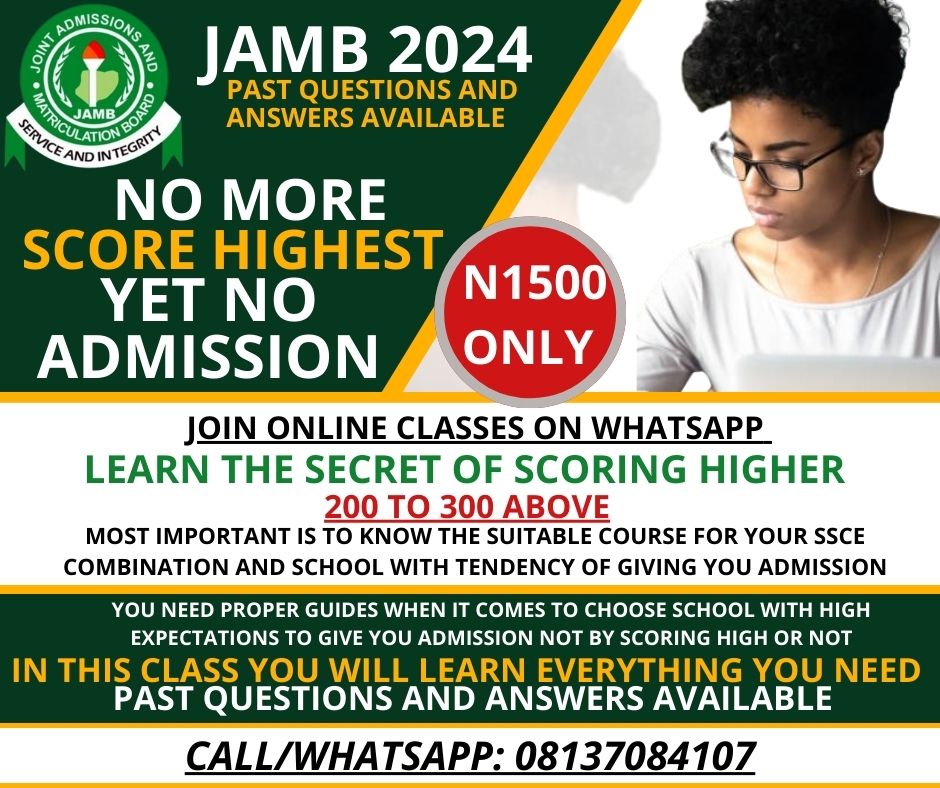 Buy JAMB 2024 ONLINE CLASSES/LESSONS by Mkdonshop on Selar