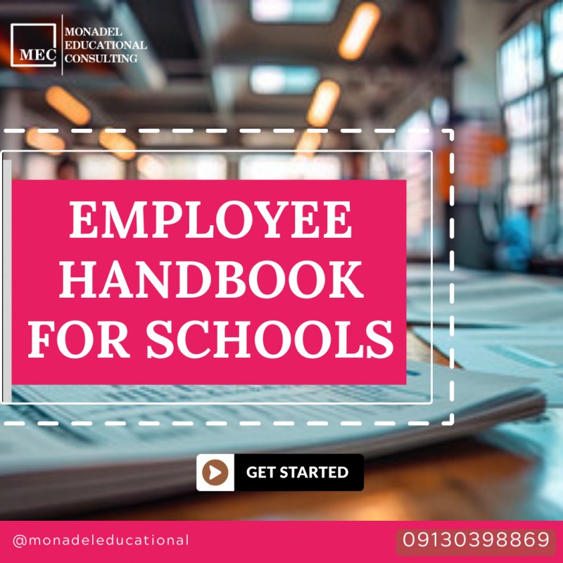 Buy EMPLOYEE HANDBOOK FOR SCHOOLS by Monadel Educational Consulting on ...