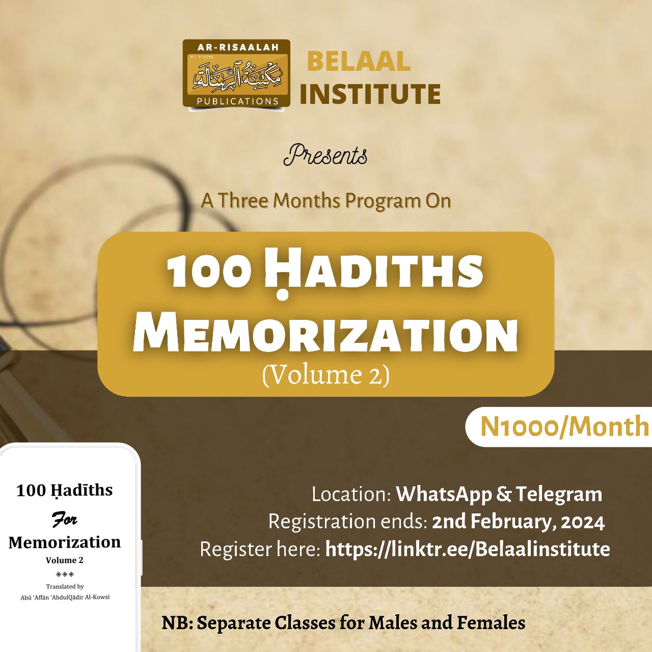 Buy 100 Hadith Part 2 by Ar-risaalah Publications on Selar