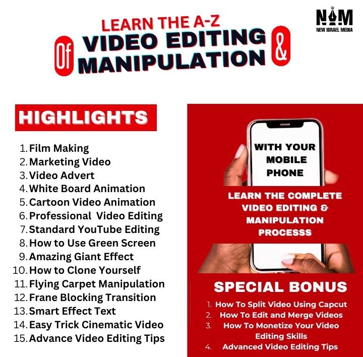 Buy THE ULTIMATE GUIDE TO VIDEO EDITING AND MANIPULATION MASTERY by NI ...