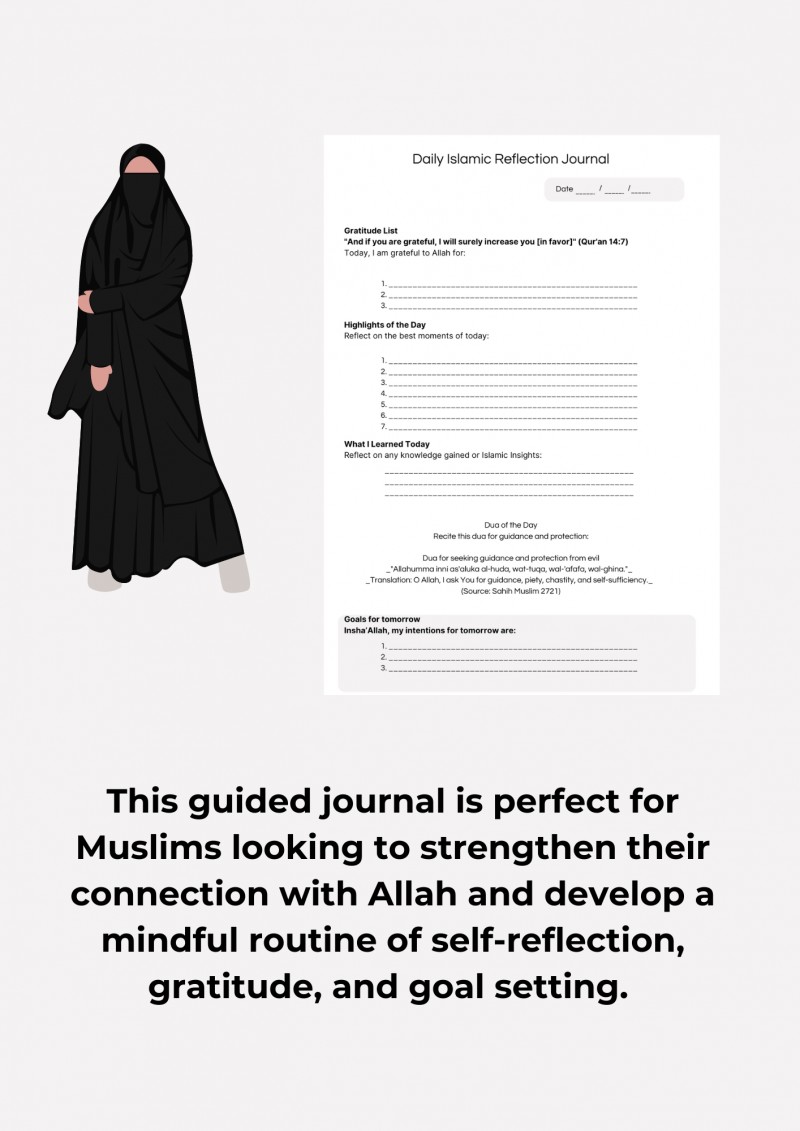 Buy Daily Islamic Reflection Journal - Digital Motivational Self ...