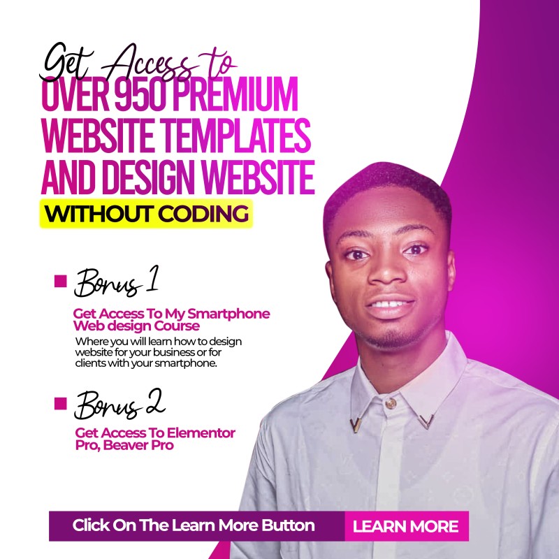 Buy 950+ Premium Website Templates & Bonuses by Obioha Nelson on Selar