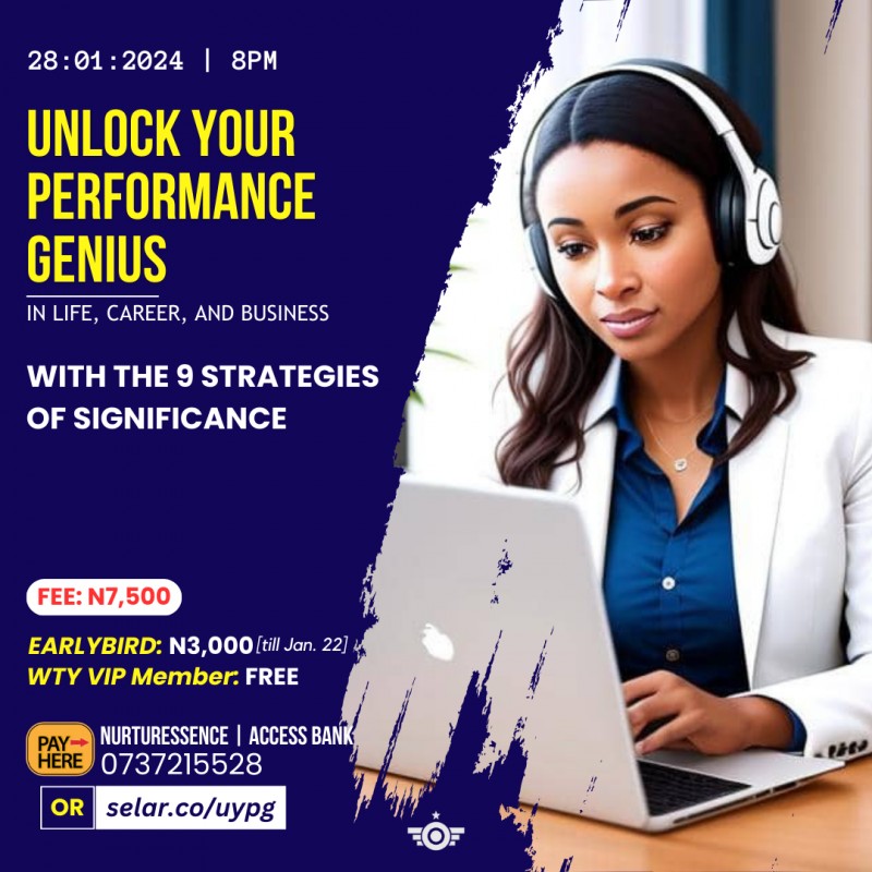 Buy Unlock Your Performance Genius by Thom Idowu (PhD) on Selar