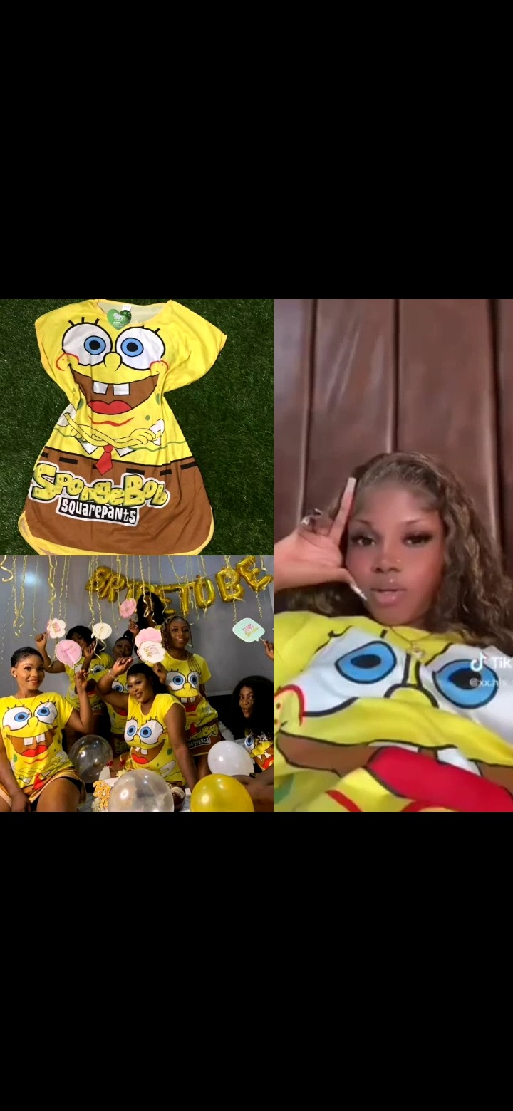 Buy CHARACTER SPONGEBOB FASHION LADIES FREE SIZE NIGHTWEAR GOWN by ...