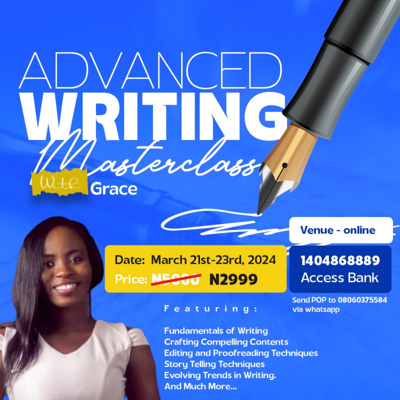 Buy Advanced Writing Masterclass by Grace Oladele on Selar