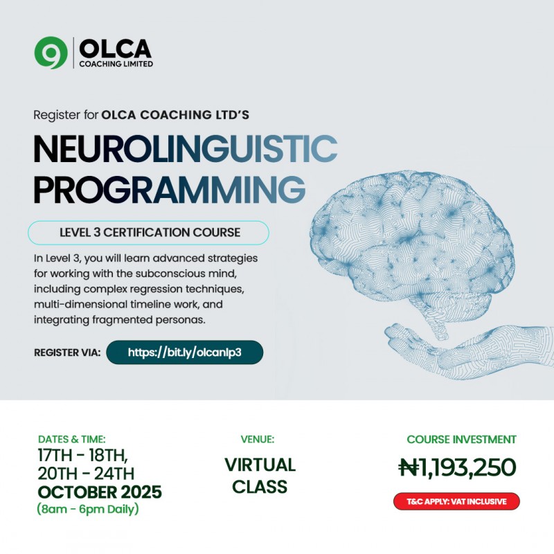 Buy Neuro-Linguistic Programming Level 3 by OLCA on Selar