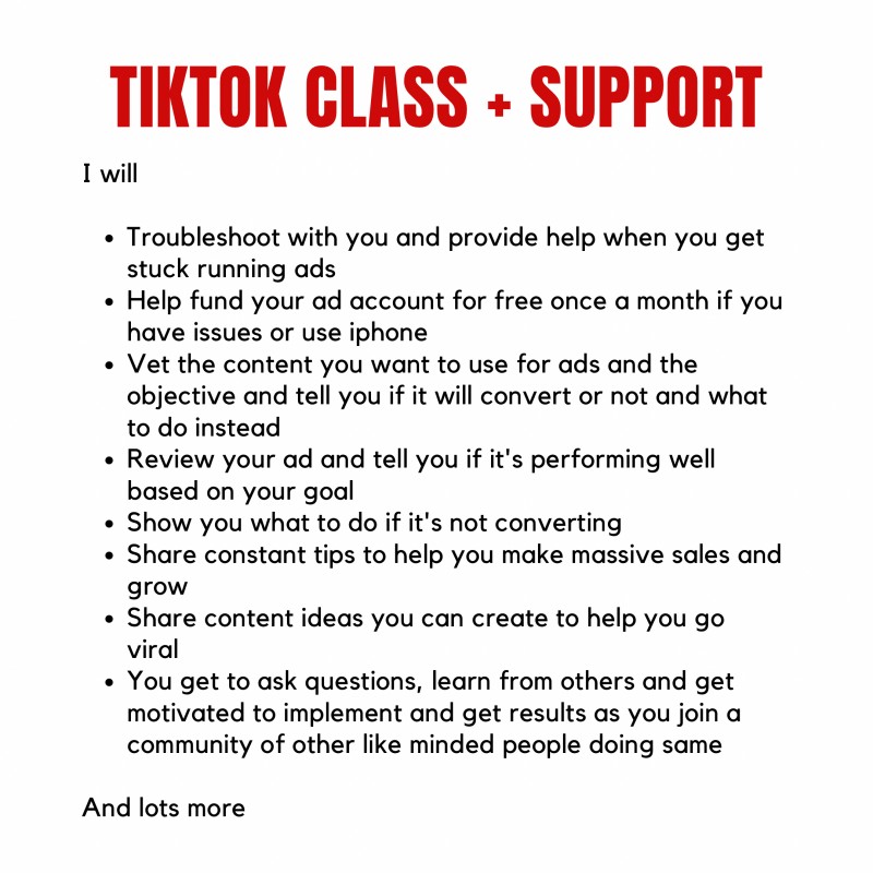 Buy Tiktok Ads Class + Support Group by Make massive sales on Instagram & WhatsApp on Selar