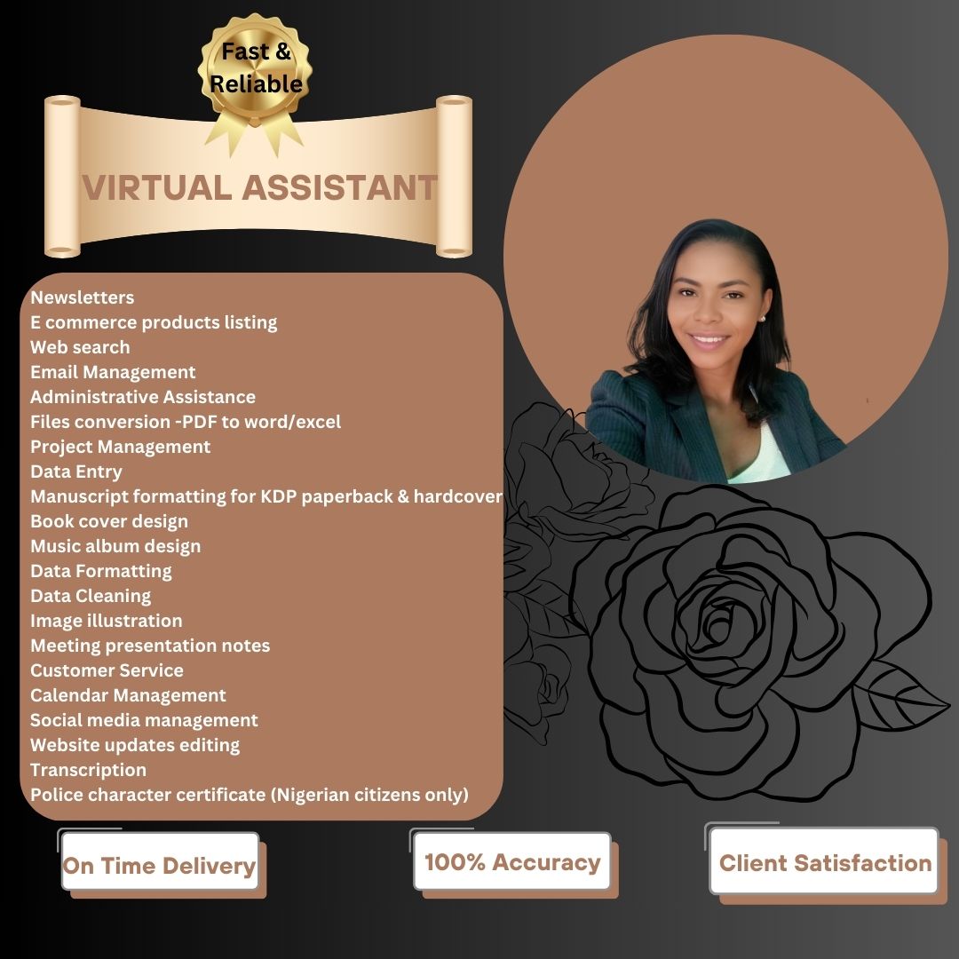 Buy 1 hrs Virtual Assistant (Basic Package) by Oke Tech Studios on Selar