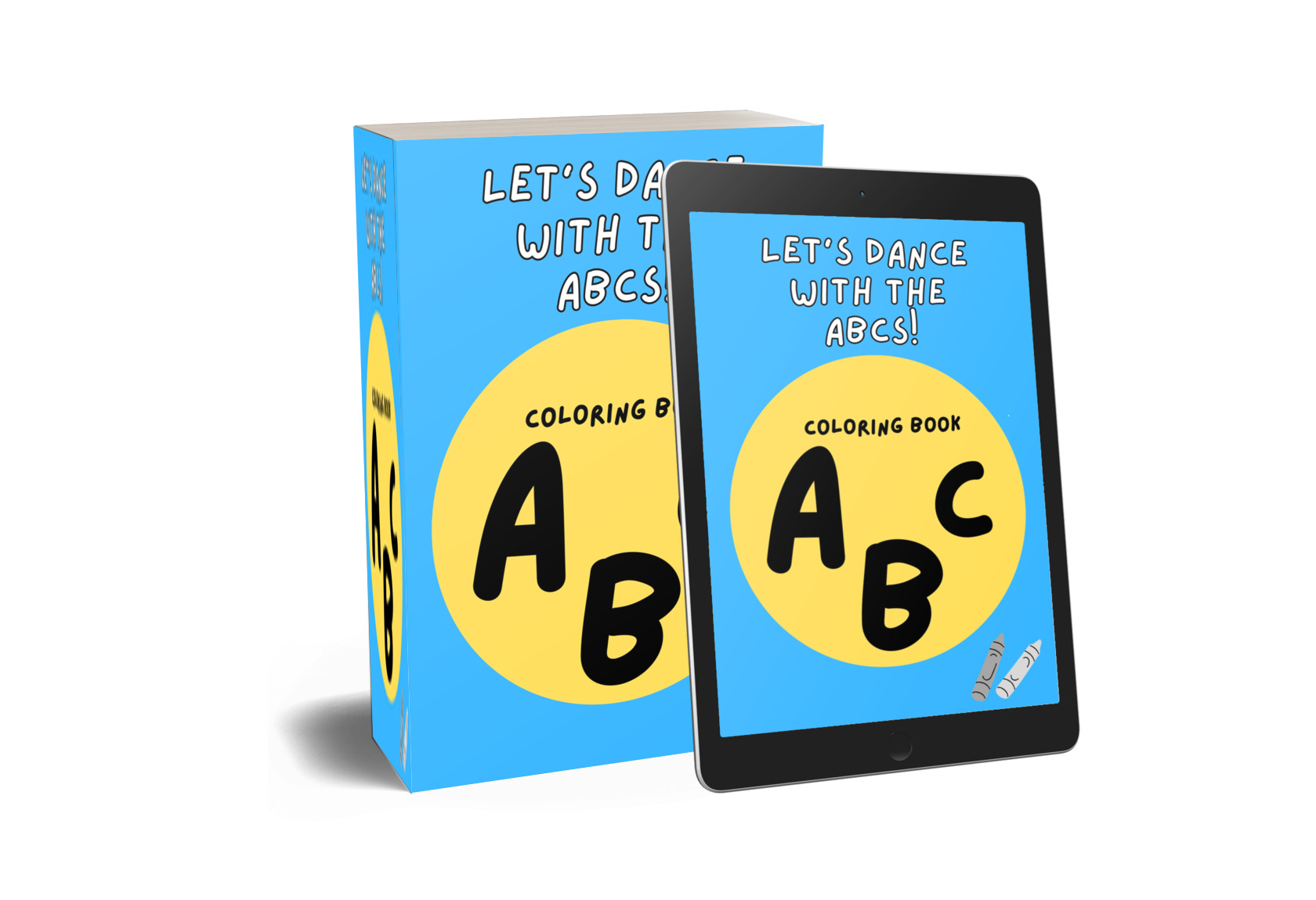 Buy Let's Dance With The ABC's Coloring Book by Sparkle Books Digital ...