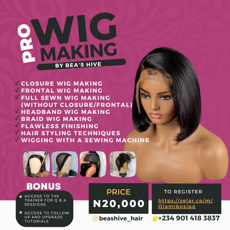 Buy PRO Wig Making Training by Olami Bosipo on Selar