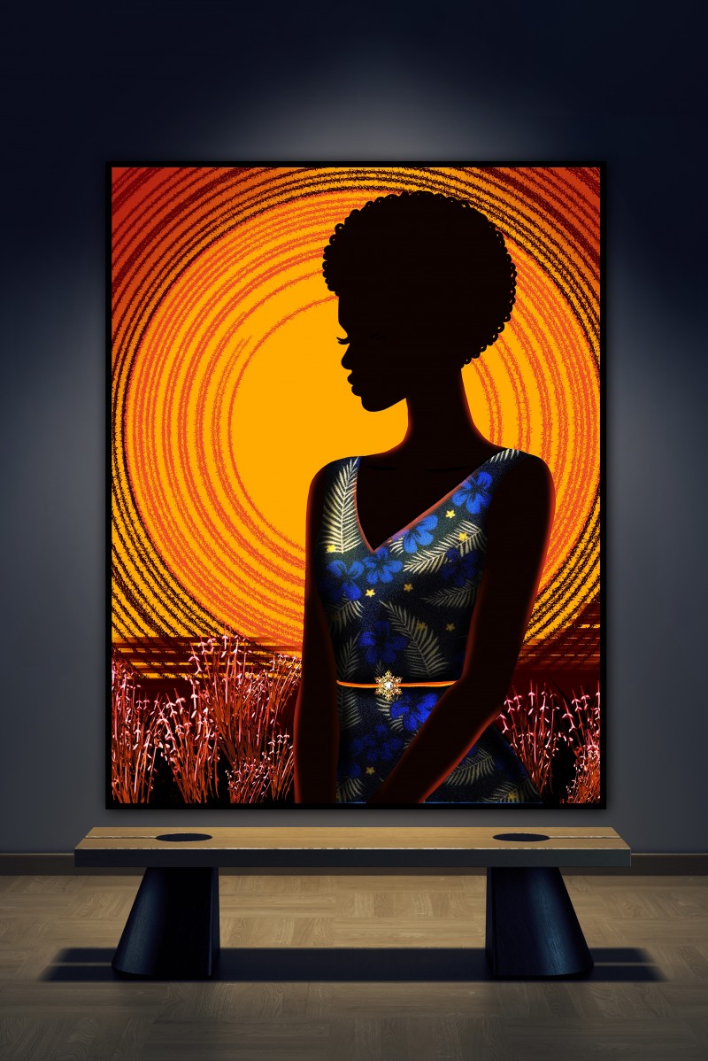 Buy Golden Harmony (Digital product) by Vibrant African Digital Art ...