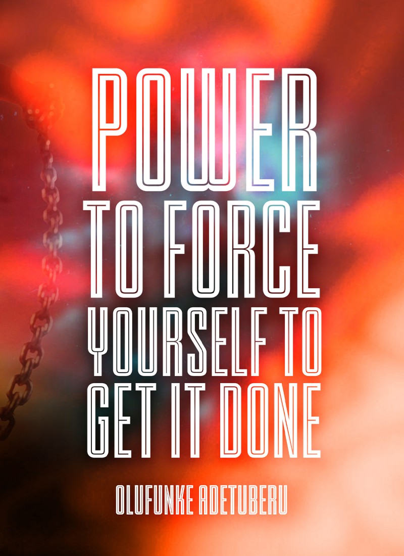 Buy POWER TO FORCE YOURSELF TO GET IT DONE by Olufunke Adetuberu on Selar