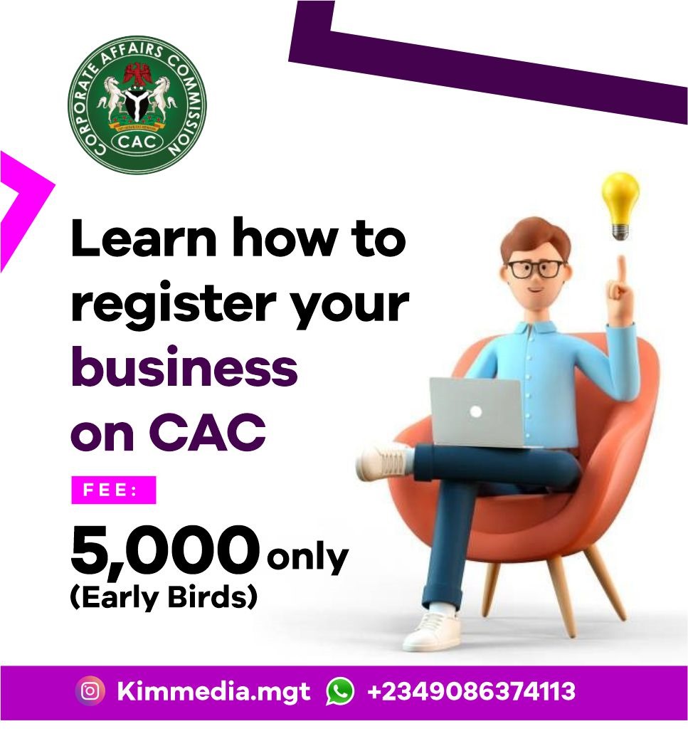 Buy CAC BUSINESS REGISTRATION TRAINING by Ibitoye Mary on Selar