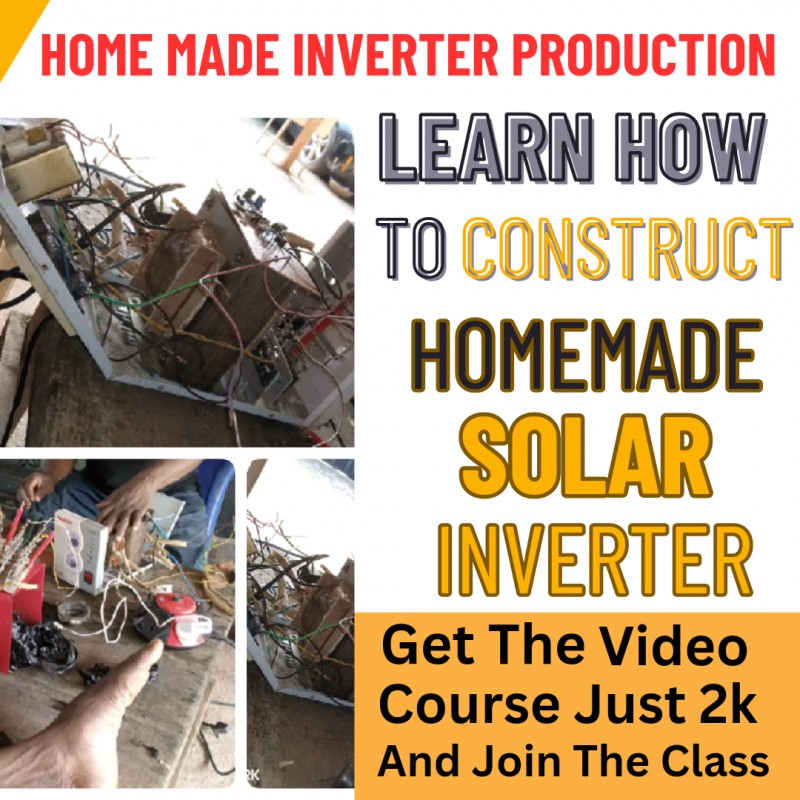 Buy Production Of Home Made Solar Inverter Video Course by Emmanuel ...